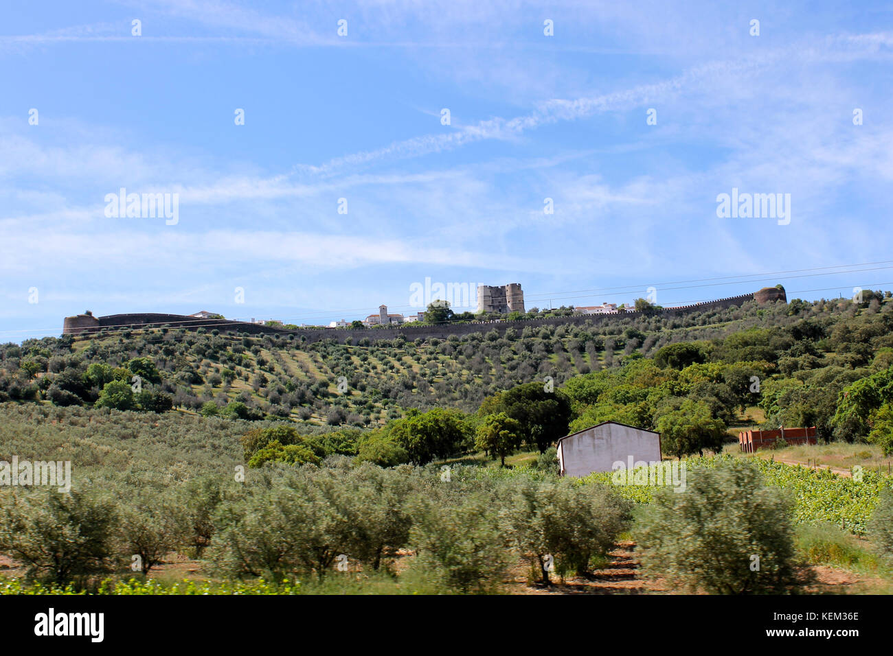 The Castle of Evoramonte, a Portuguese castle in the civil parish of ...