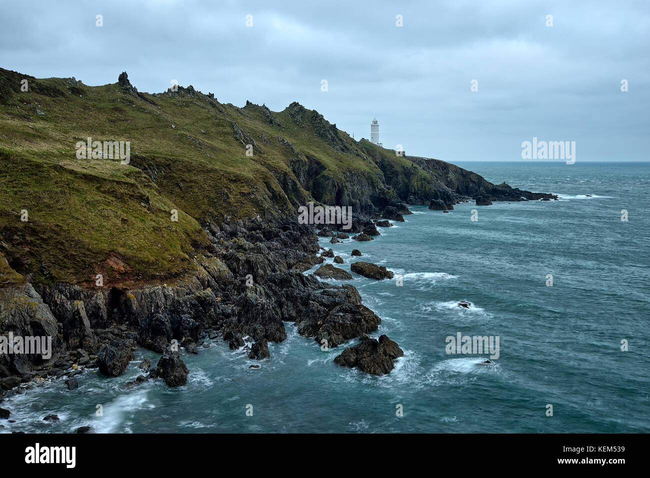 Morning at Start Point Lighthouse, Devon, England Stock Photo - Alamy