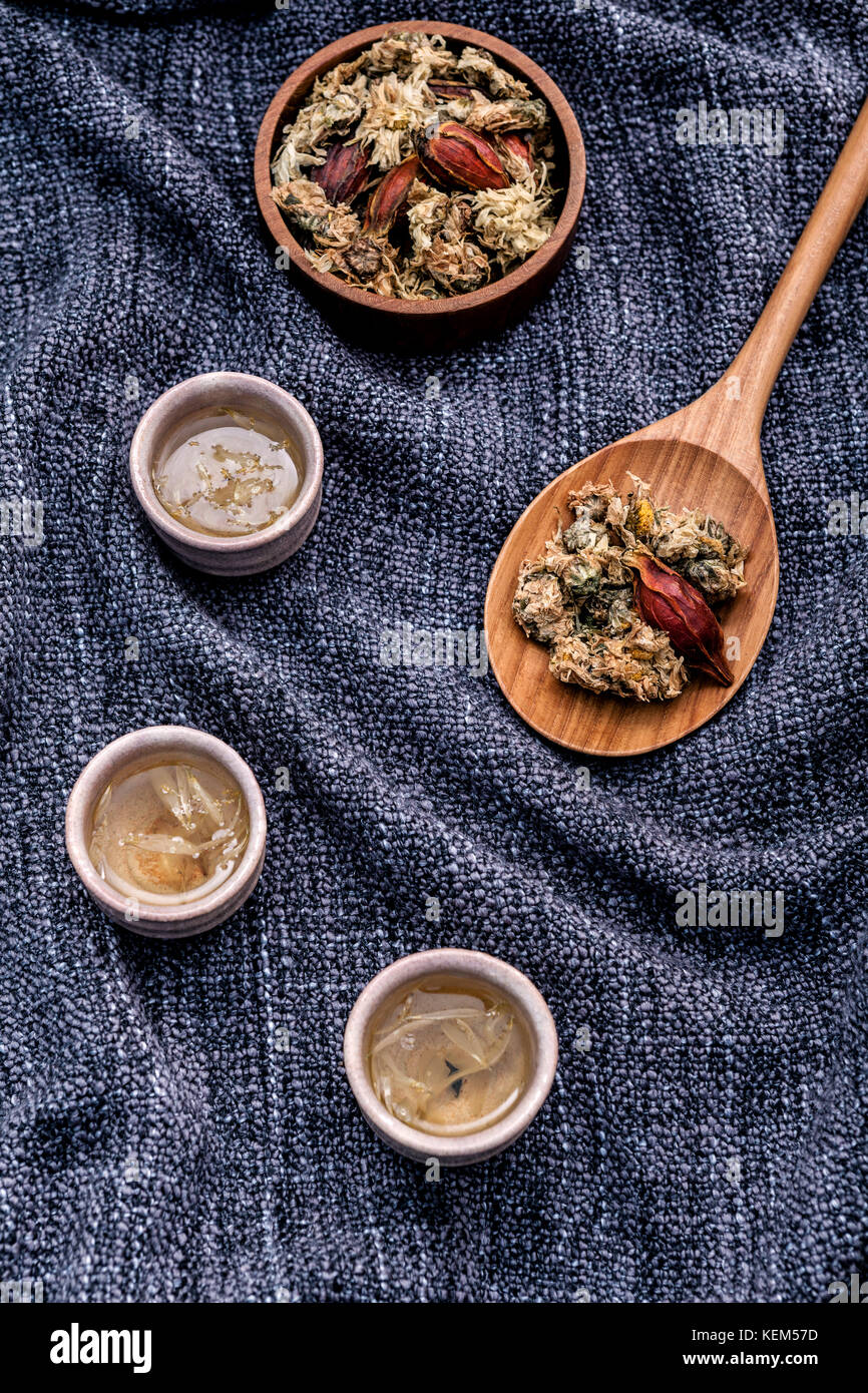 Chrysanthemum tea, Flower tea - Chinese traditional herbal tea made ...