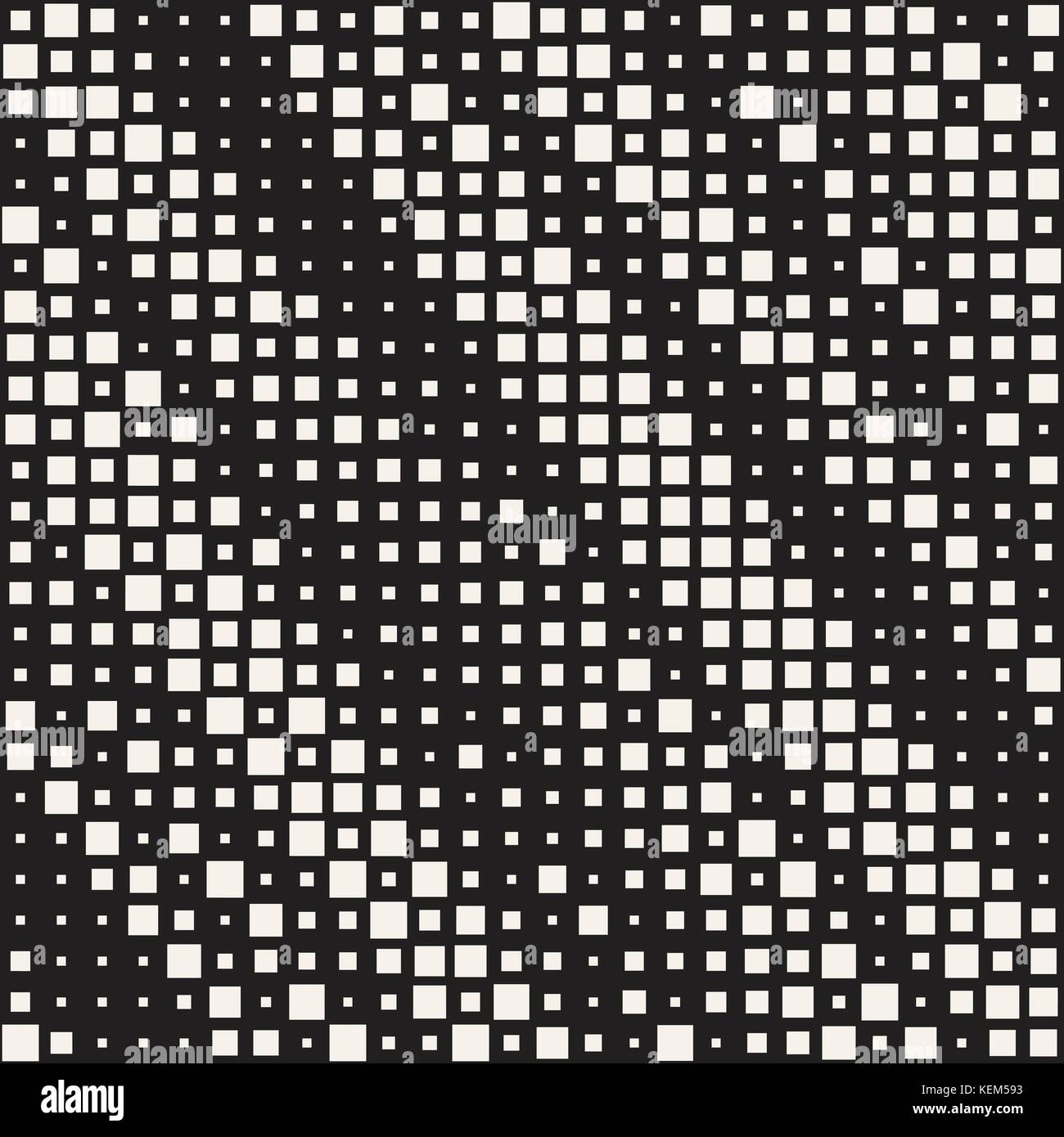 Modern Stylish Halftone Texture. Endless Abstract Background With Random Size Squares. Vector ...