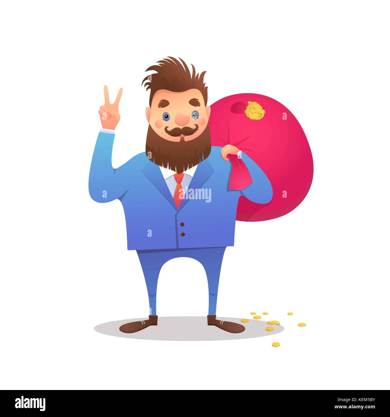 rich businessman Stock Vector Image & Art - Alamy