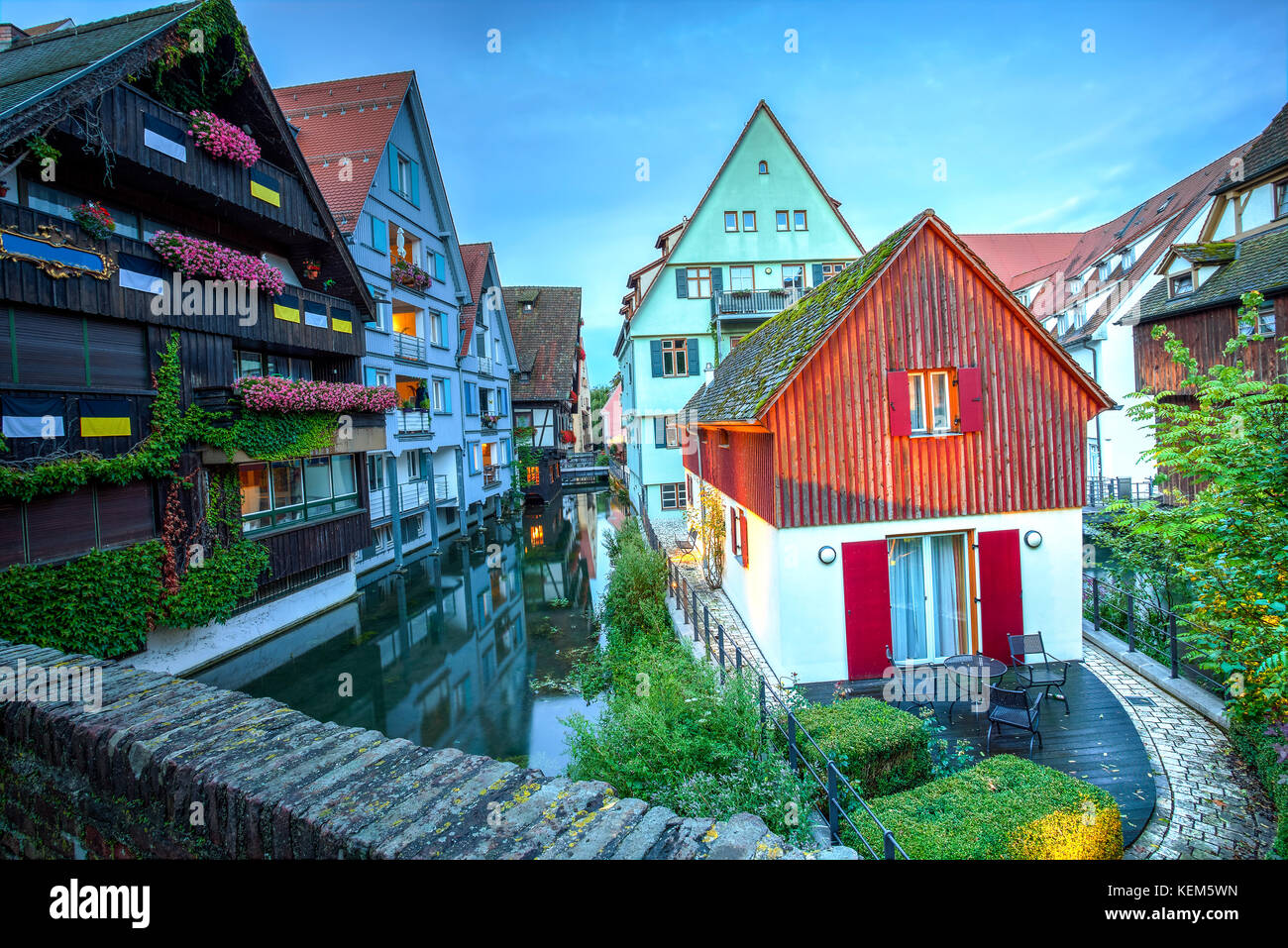 Old street in Ulm, Germany Stock Photo - Alamy
