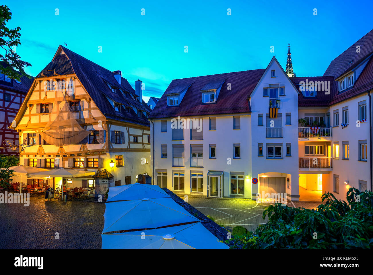 Old street in Ulm, Germany Stock Photo - Alamy