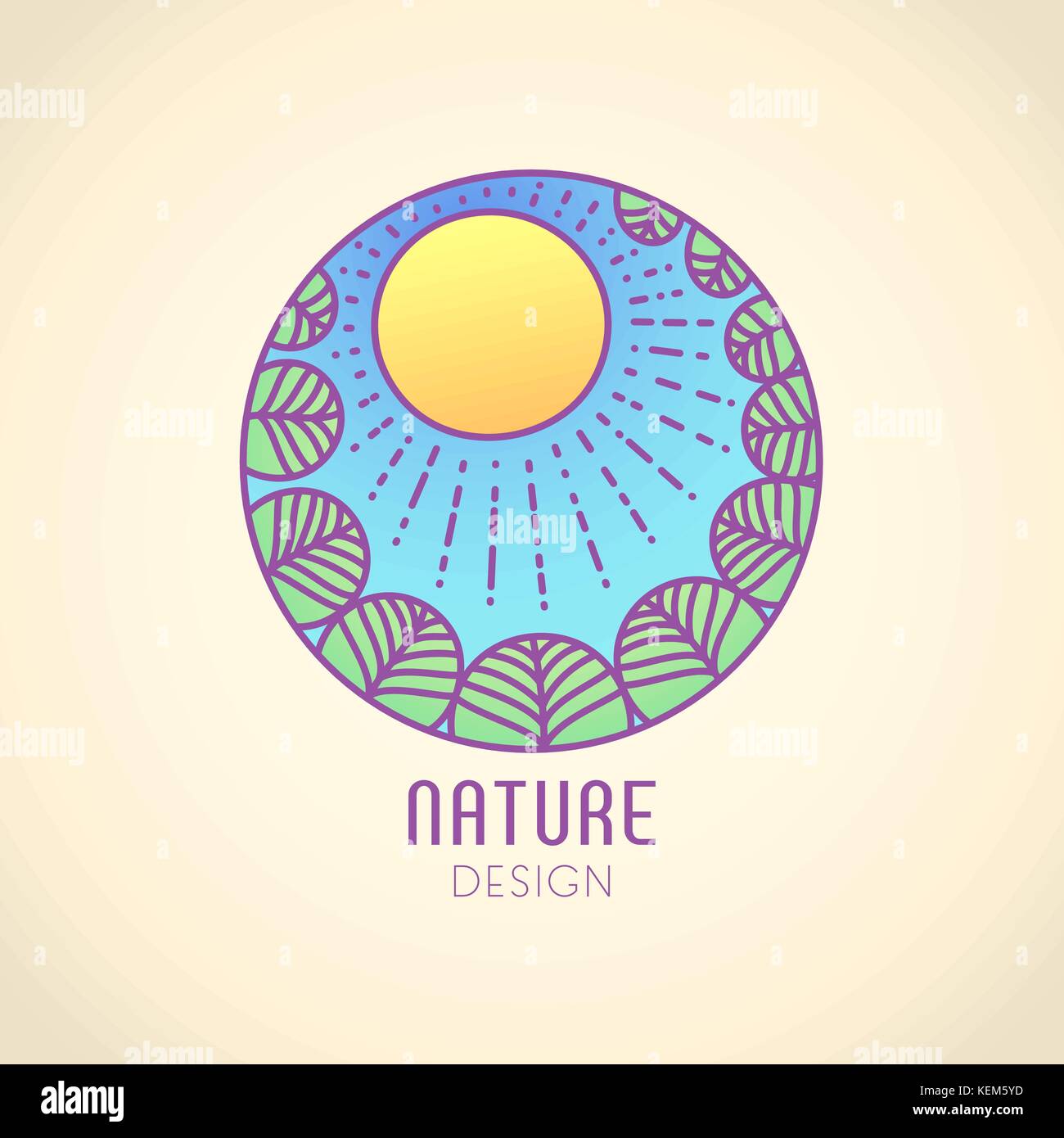 Logo sun forest Stock Vector Image & Art - Alamy