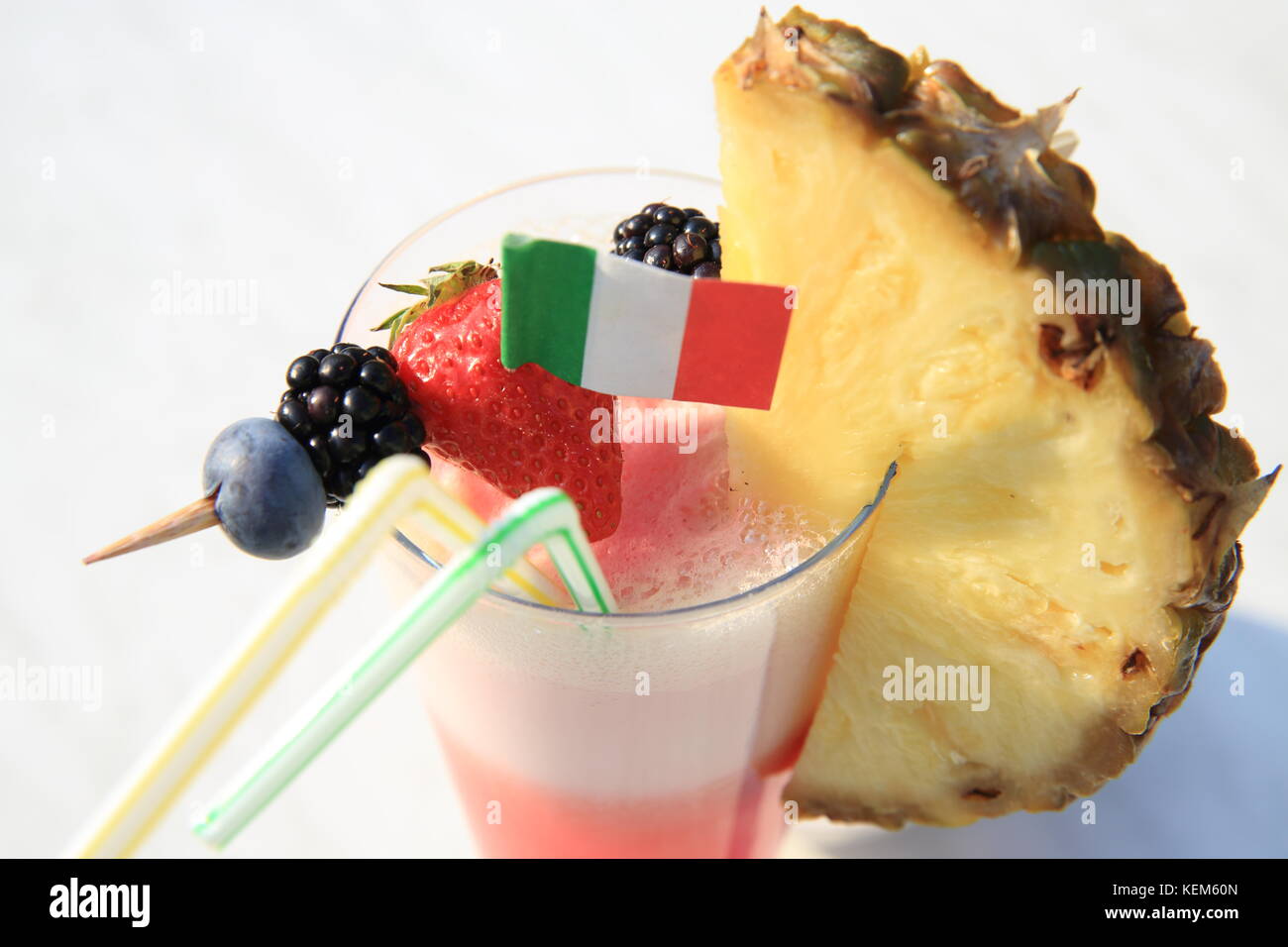Fruit cocktail, in Italy Stock Photo - Alamy