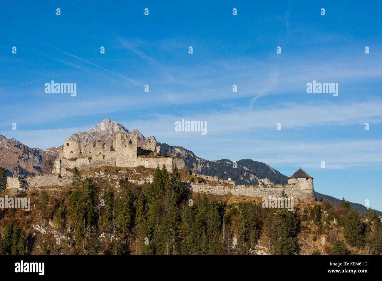 View of Ehrenberg Castle Stock Photo - Alamy