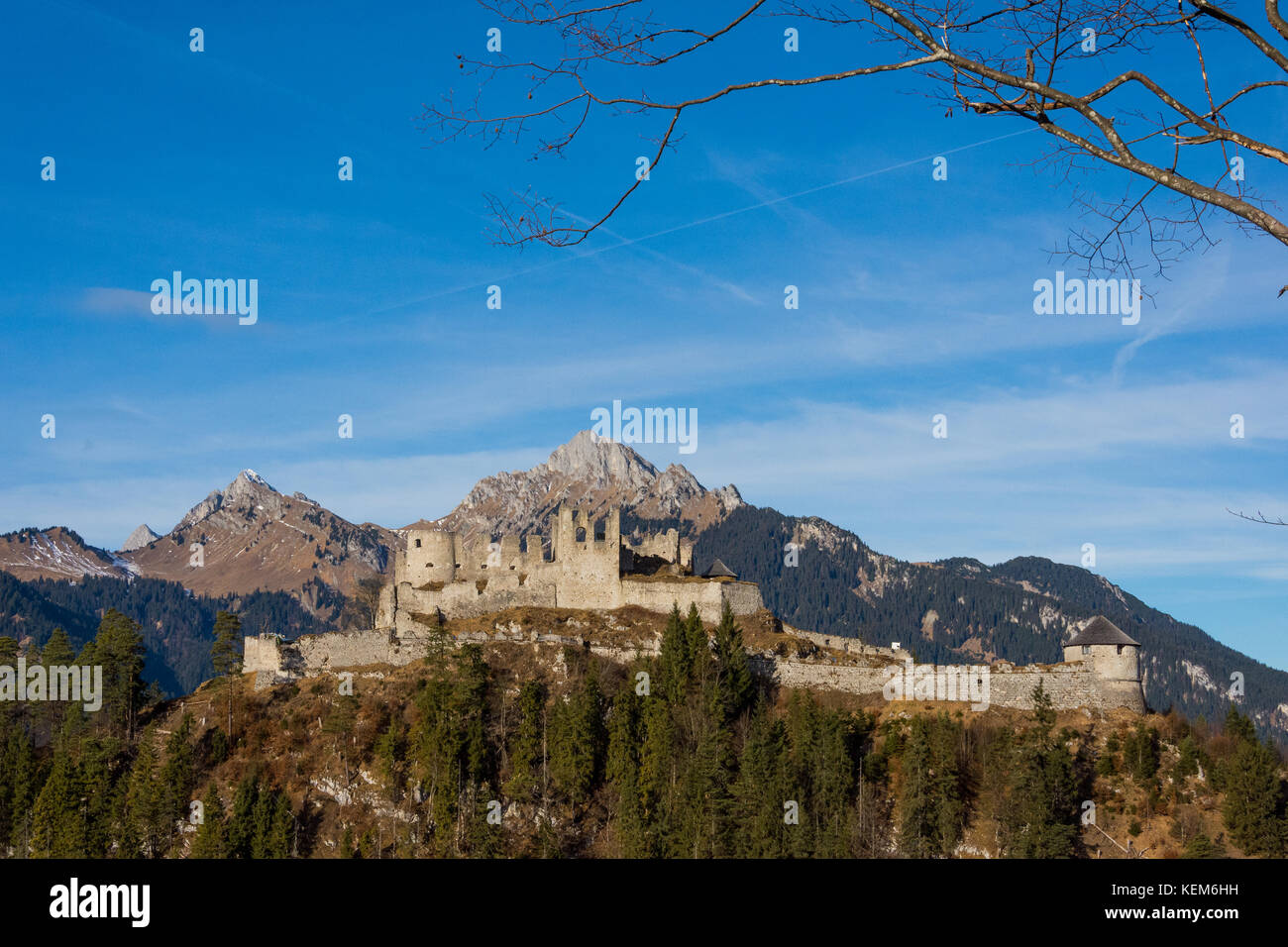 A good view of Ehrenberg Castle Stock Photo - Alamy
