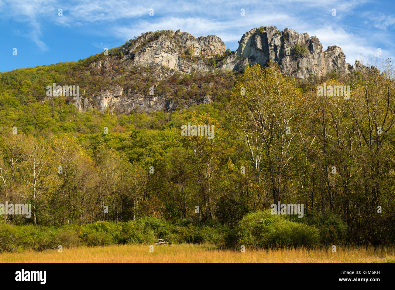 Senaca Rocks in West Virginia Stock Photo - Alamy