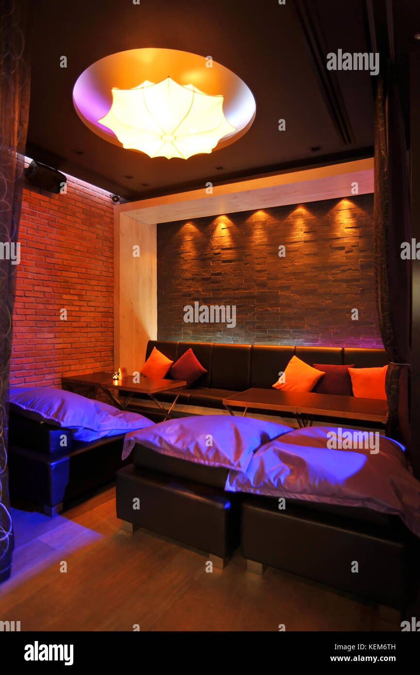 Loft bar decoration style Stock Photo - Alamy