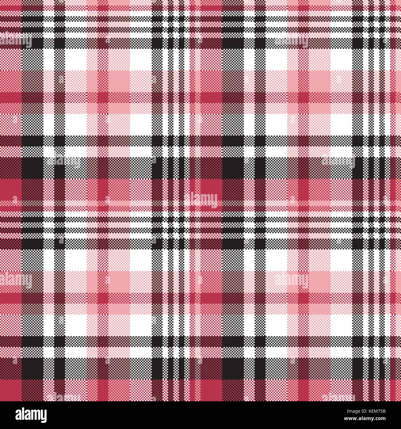White pink color plaid seamless pattern. Vector illustration Stock ...