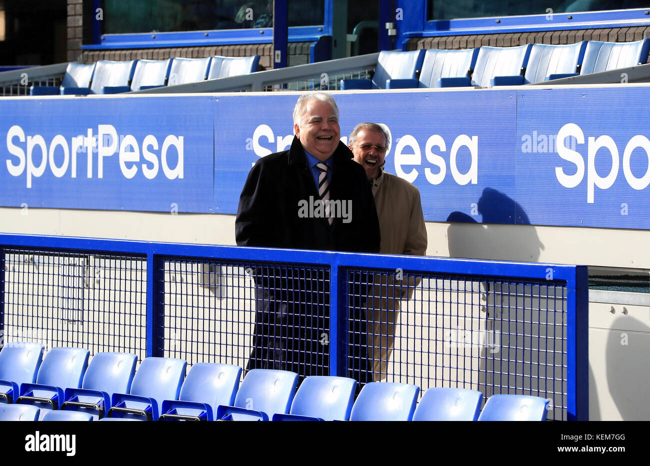 Everton Chairman Bill Kenwright prior to the Premier League match at ...