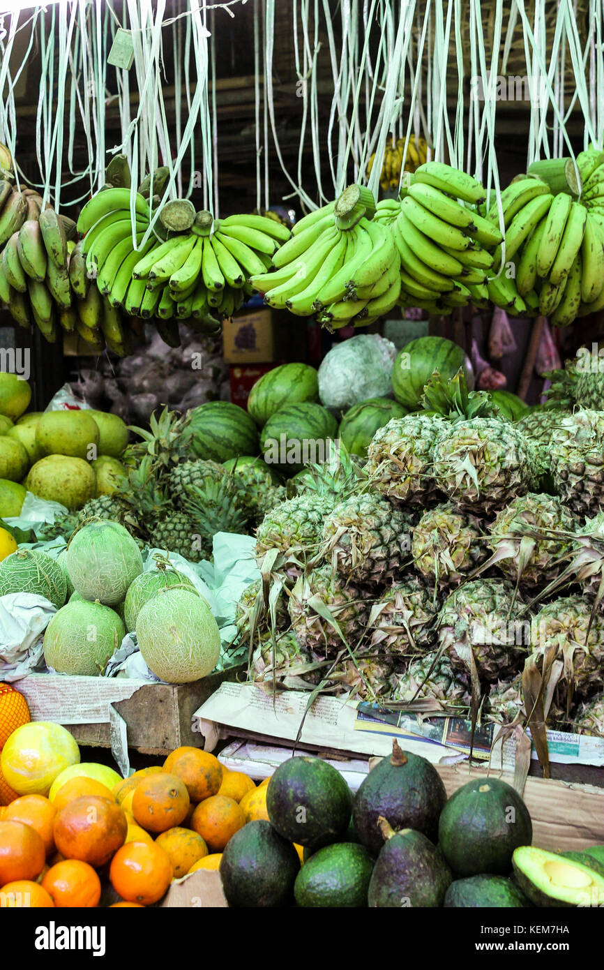 Fresh vegetables on a local market Stock Photo - Alamy