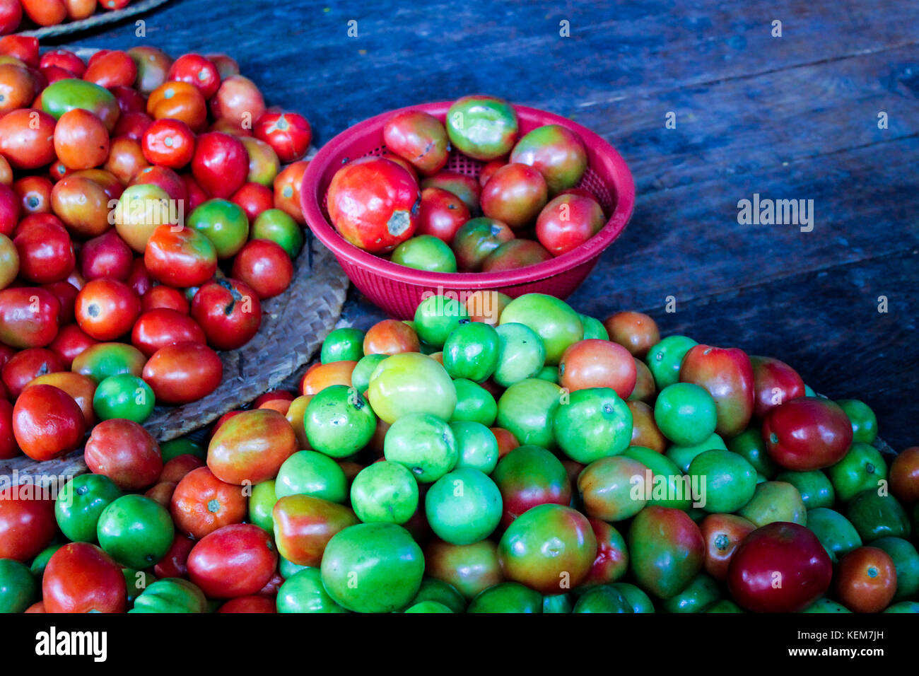 Fresh vegetables on a local market Stock Photo - Alamy