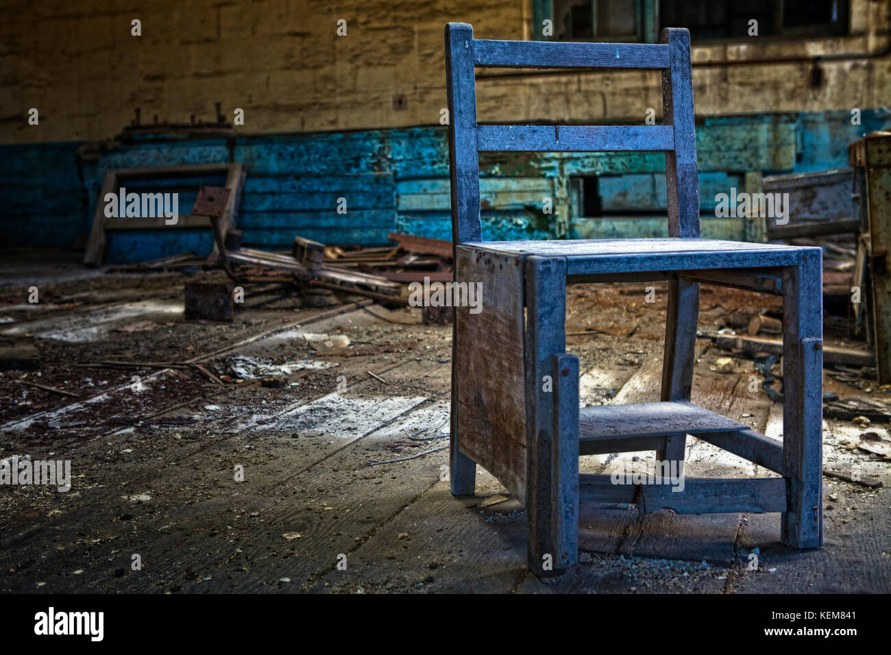 One chair, one story... One can only imagine the conditions that ...