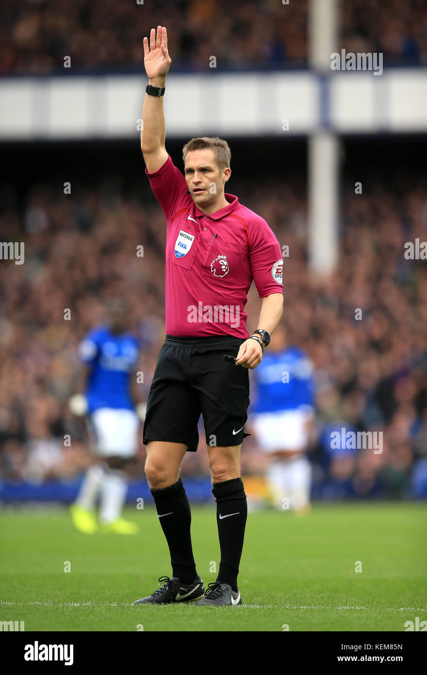 Match referee Craig Pawson during the Premier League match at the ...