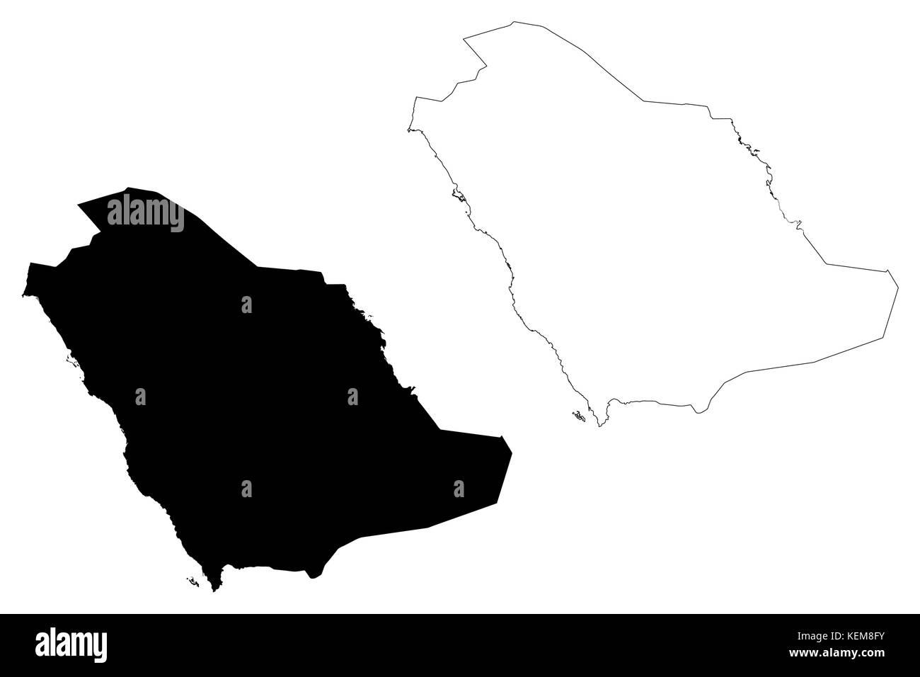 Saudi Arabia map vector illustration, scribble sketch Saudi Arabia ...