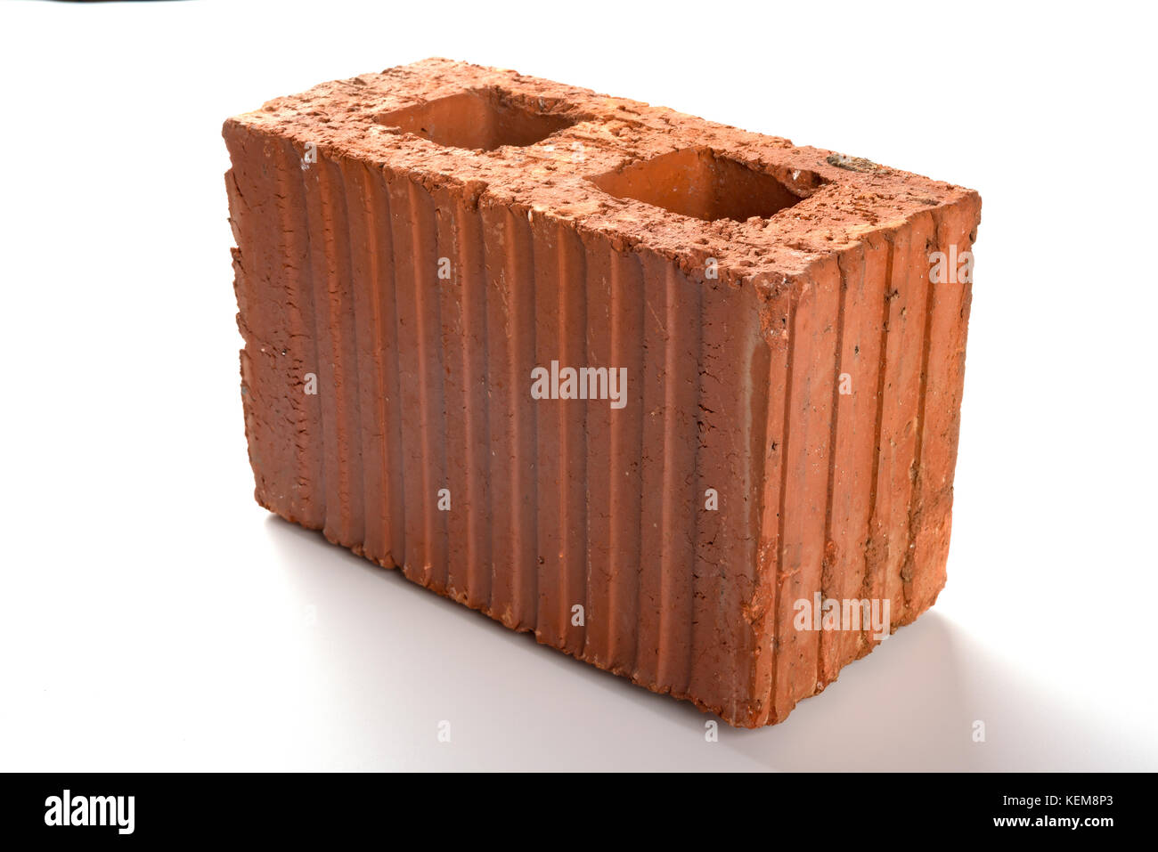 brick on a white background Stock Photo - Alamy