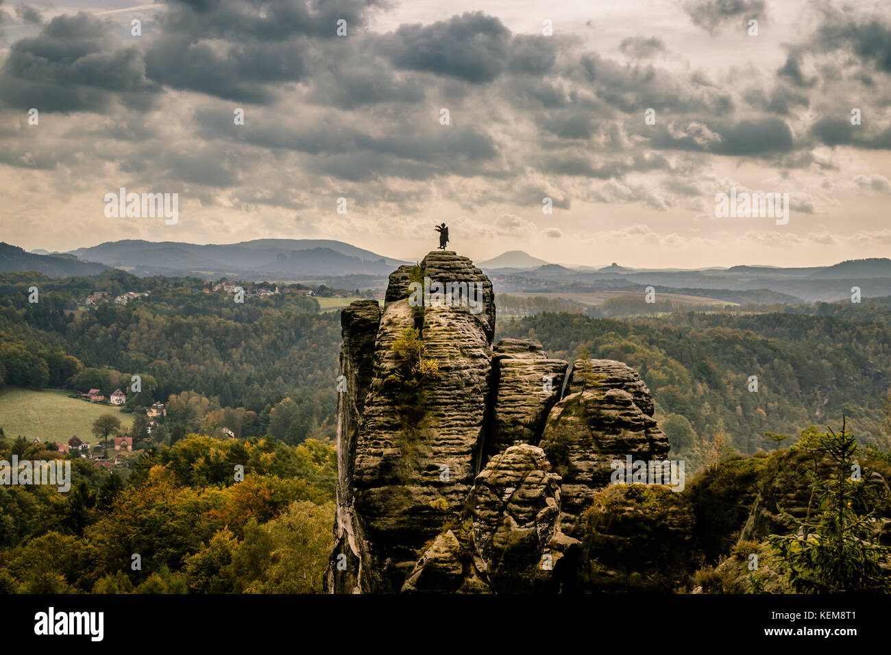 Neurathen rock Castle is located near the famous Bastei rocks near ...