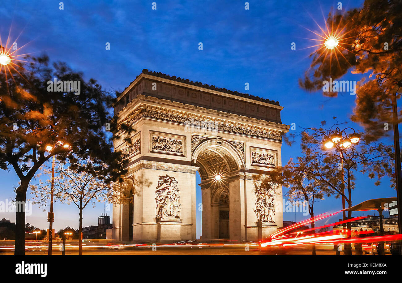 The Triumphal Arch is one of the most famous monuments in Paris. It ...