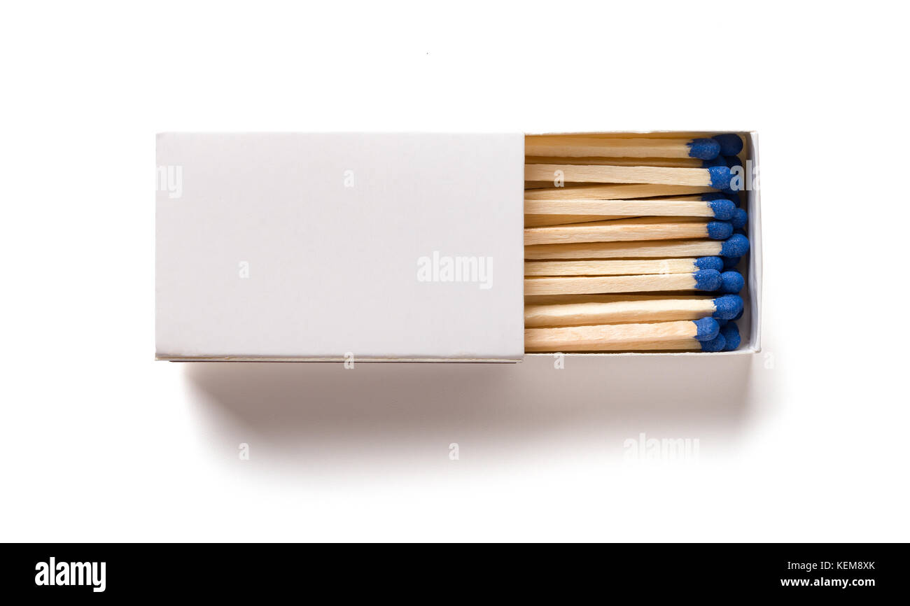 top view matchbox on white with clipping path Stock Photo - Alamy