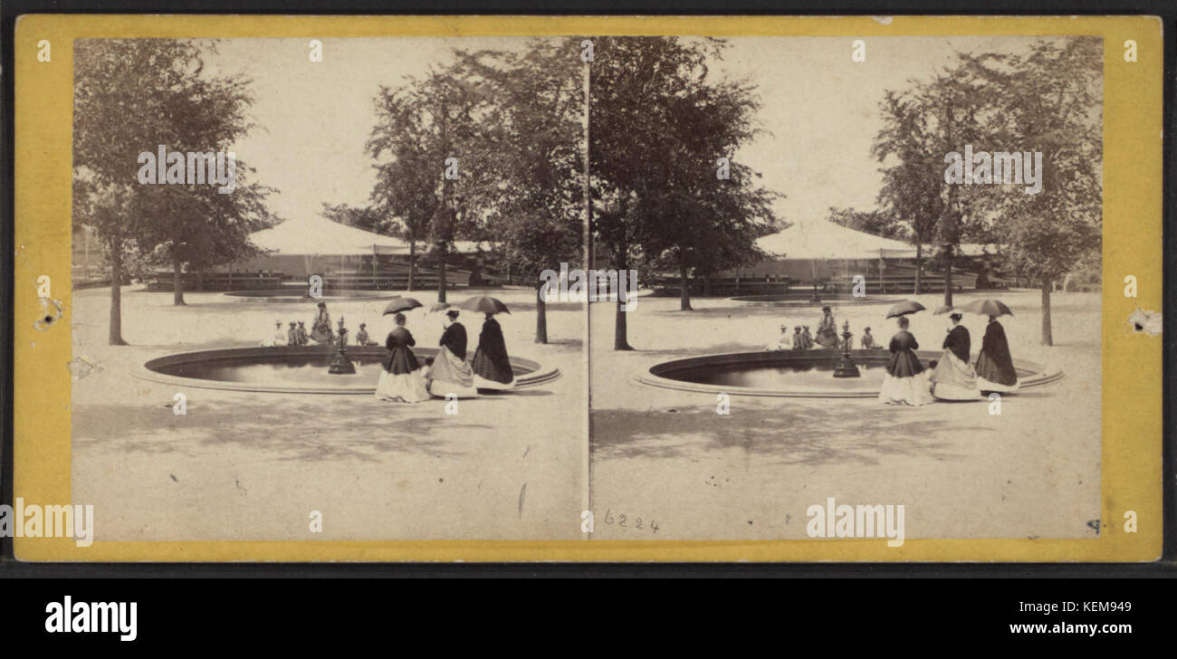 A photograph of 'The Fountain on the Mall,' taken by the E. & H.T ...