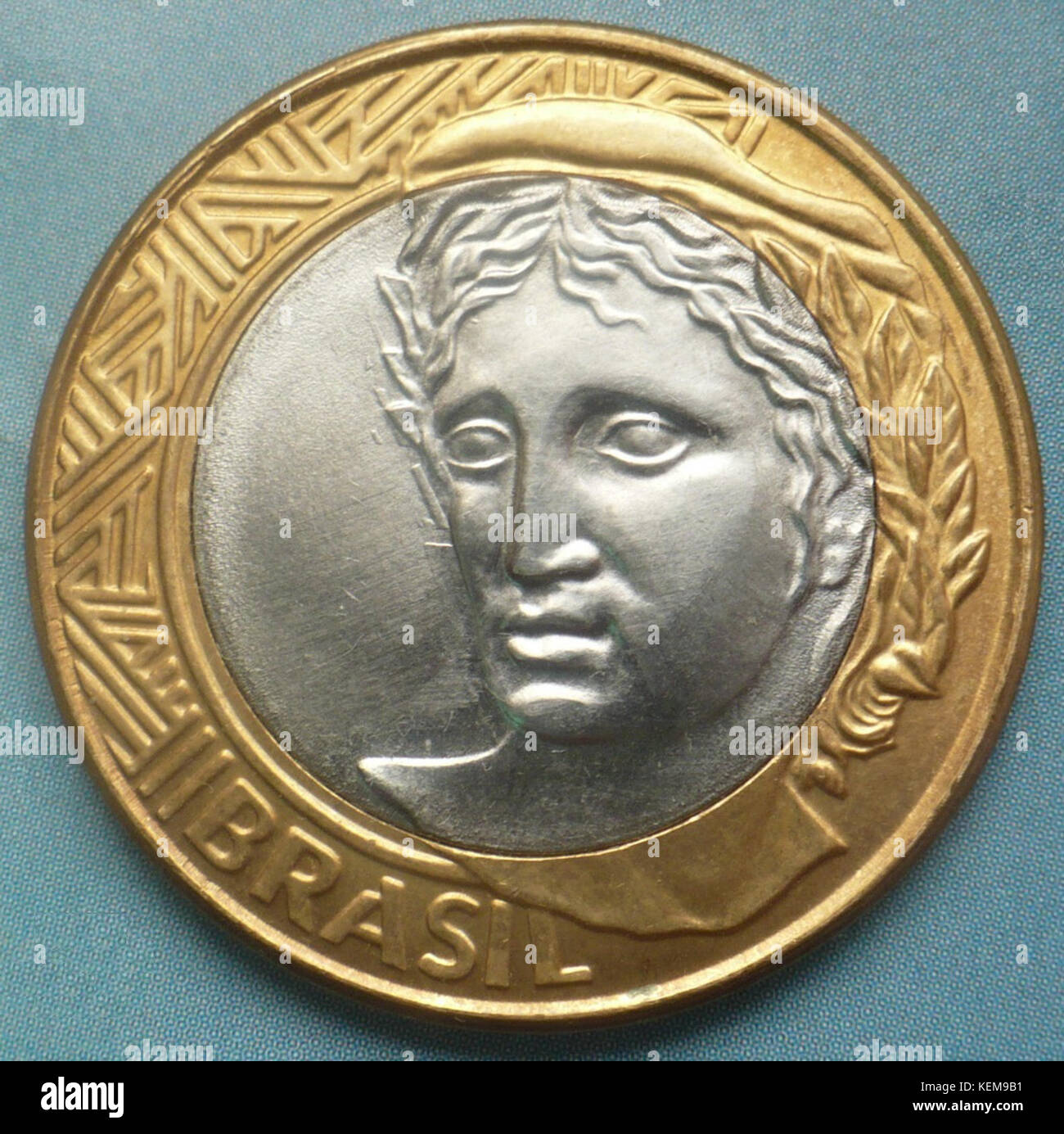 Brasil coin 1 real 2 Stock Photo - Alamy