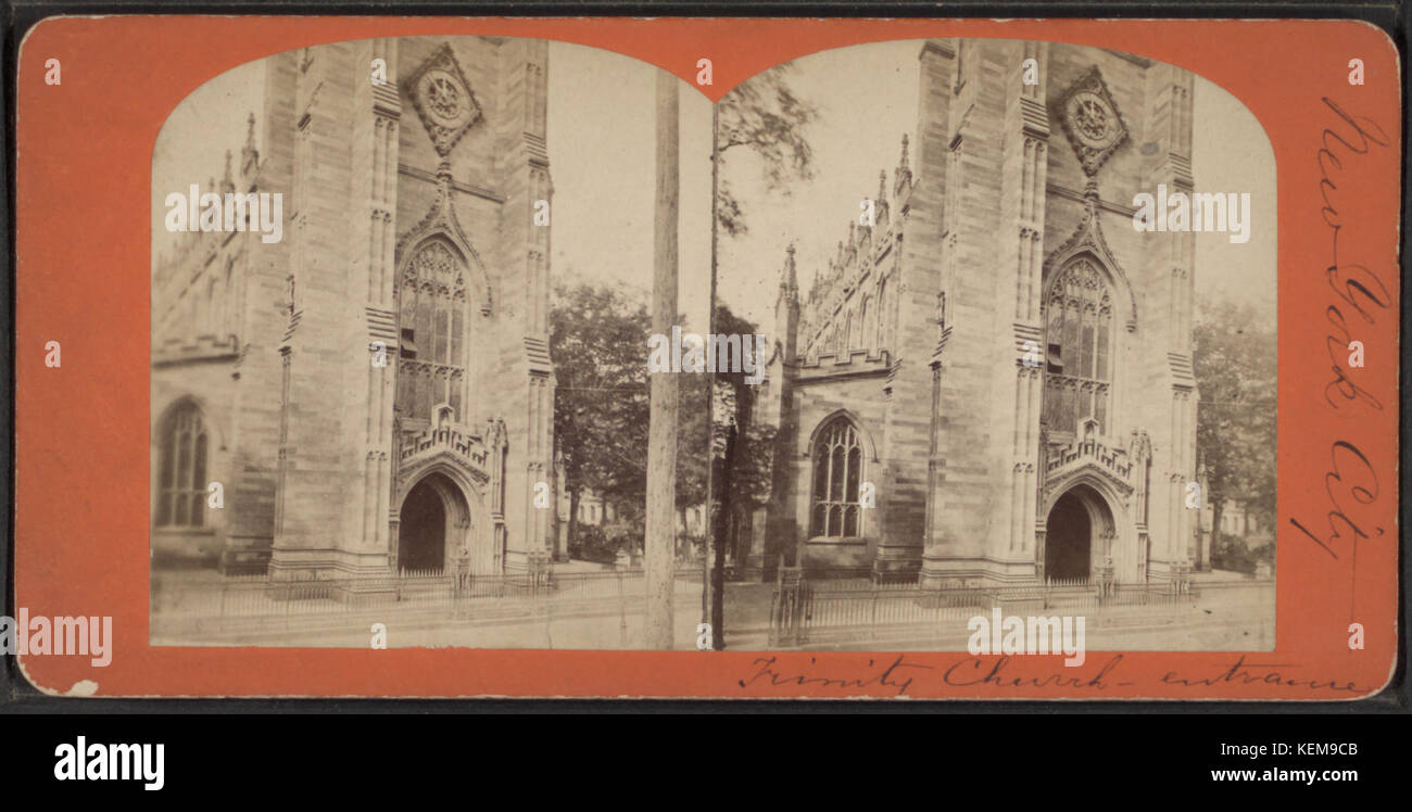 Trinity Church entrance, from Robert N. Dennis collection of ...