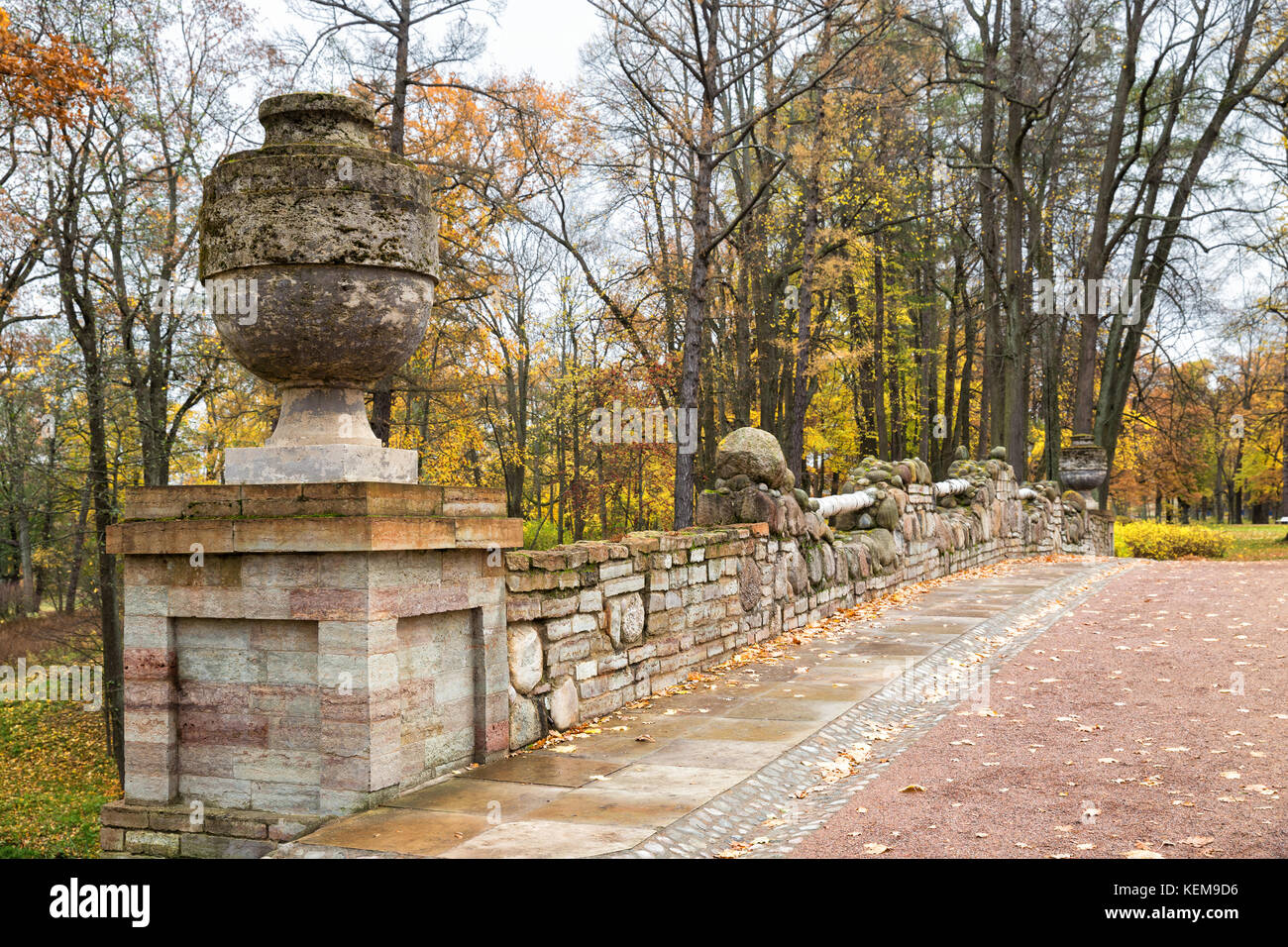 SAINT-PETERSBURG, RUSSIA - OCTOBER 20, 2017: Ruin Bridge in the ...