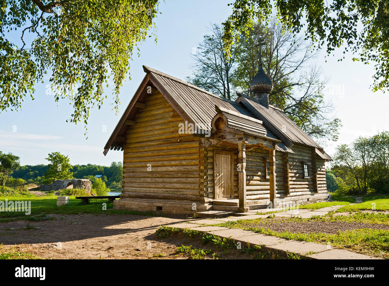 The Church of Dmitry Solunsky in Old Ladoga, Russia Stock Photo - Alamy
