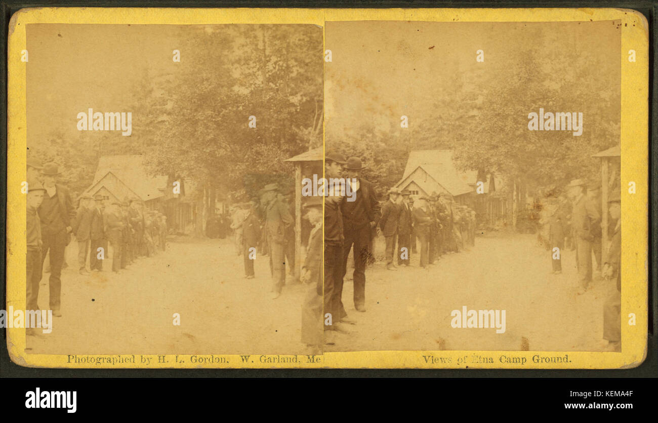 Views of Etna Campground, by H. L. Gordon 5 Stock Photo - Alamy