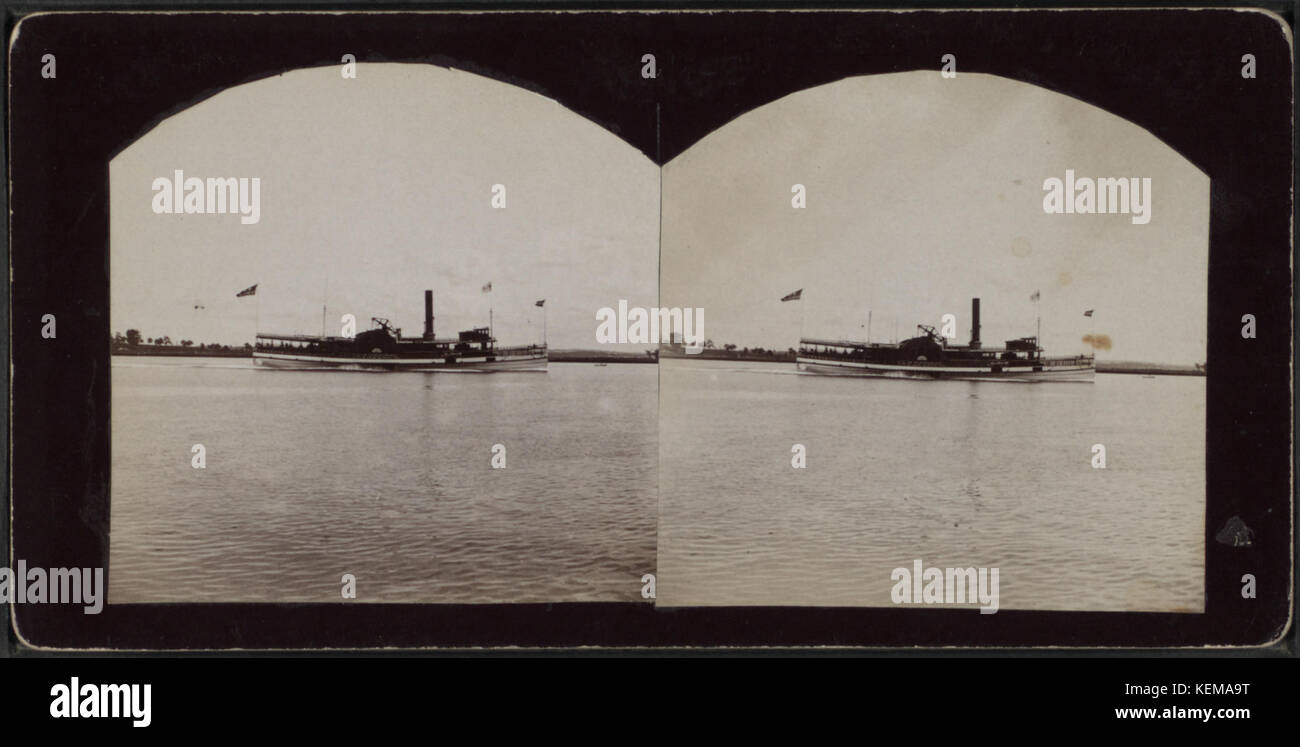 View of the steamer 'William C. Egerton,' Hudson River, Lona Island, by ...