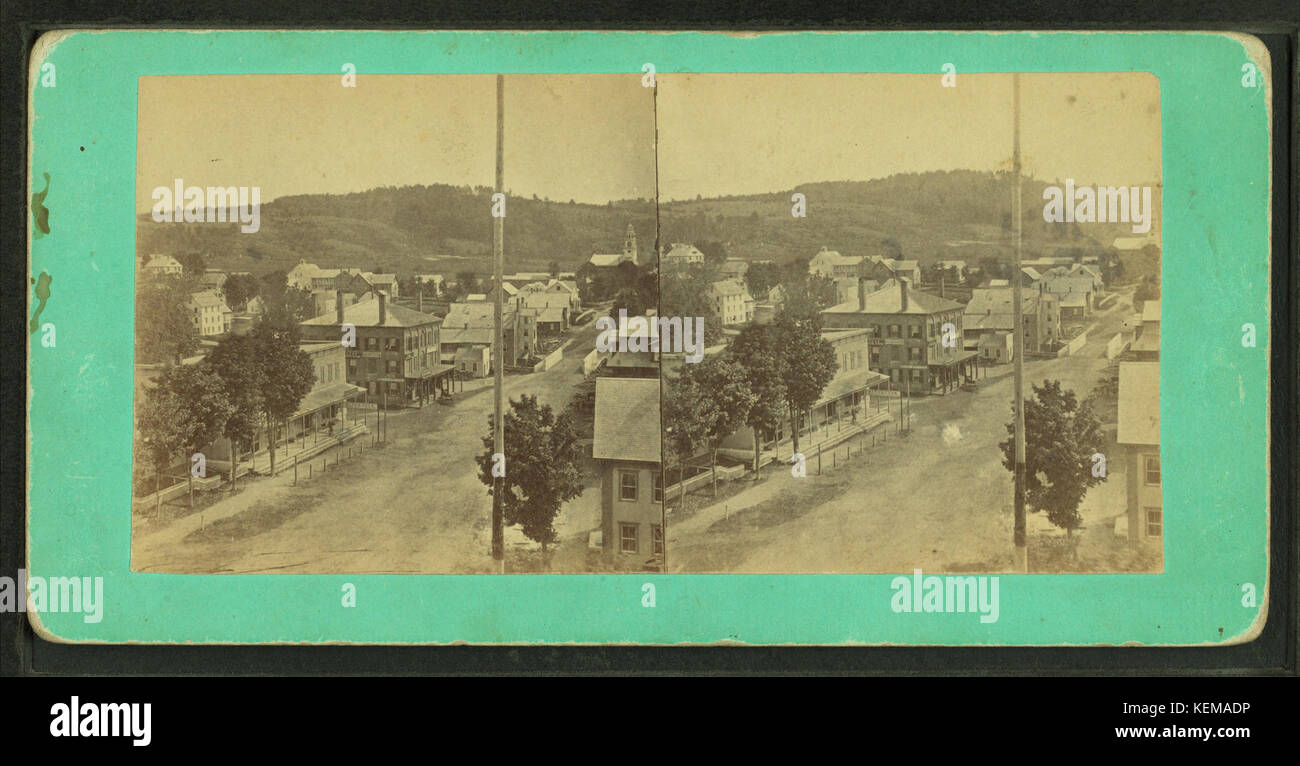 Village scene, Andover, N.H, by John Bachelder Stock Photo - Alamy
