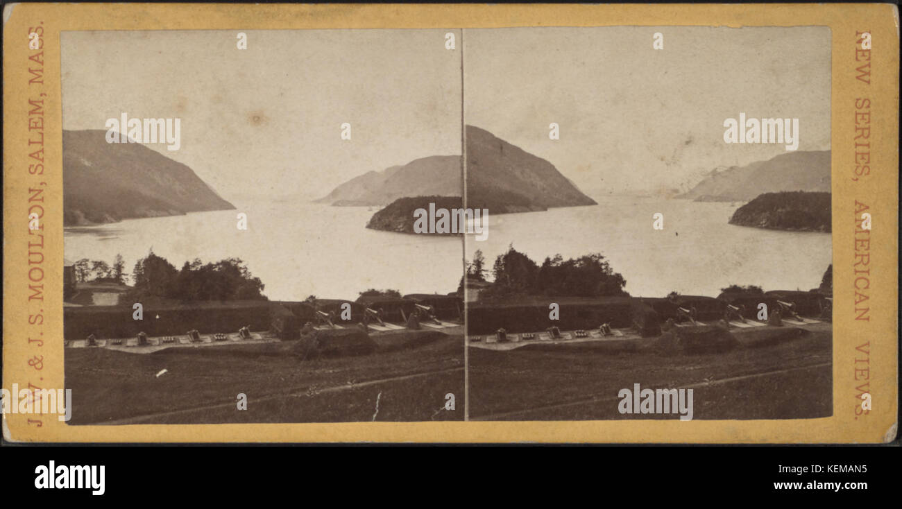 West Point, Hudson River scenery, by J.W. & J.S. Moulton Stock Photo - Alamy