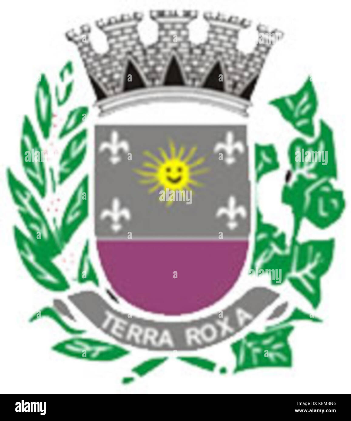 Brasao terra roxa sao paulo brasil Stock Photo - Alamy