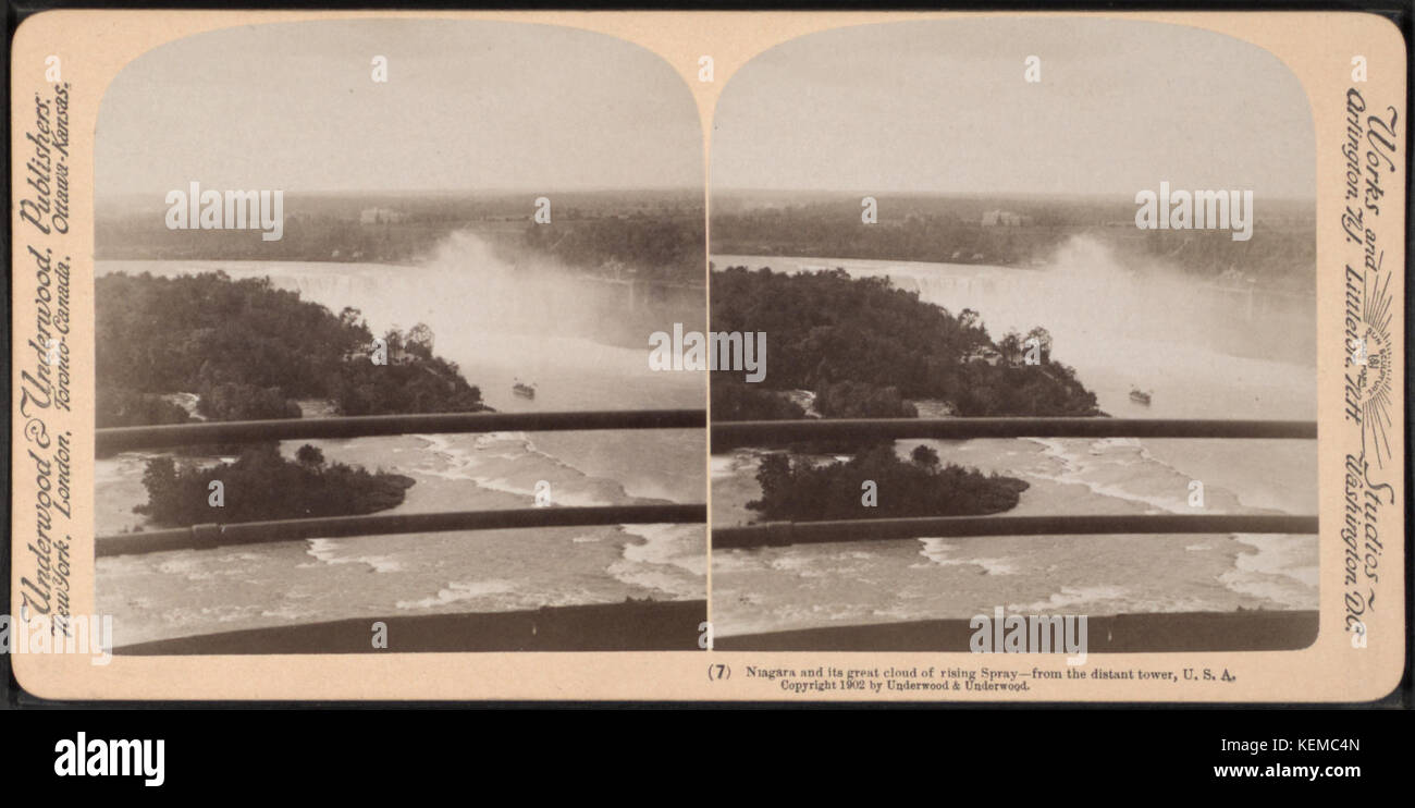 Niagara and its great cloud of rising spray, from the distant tower, U ...