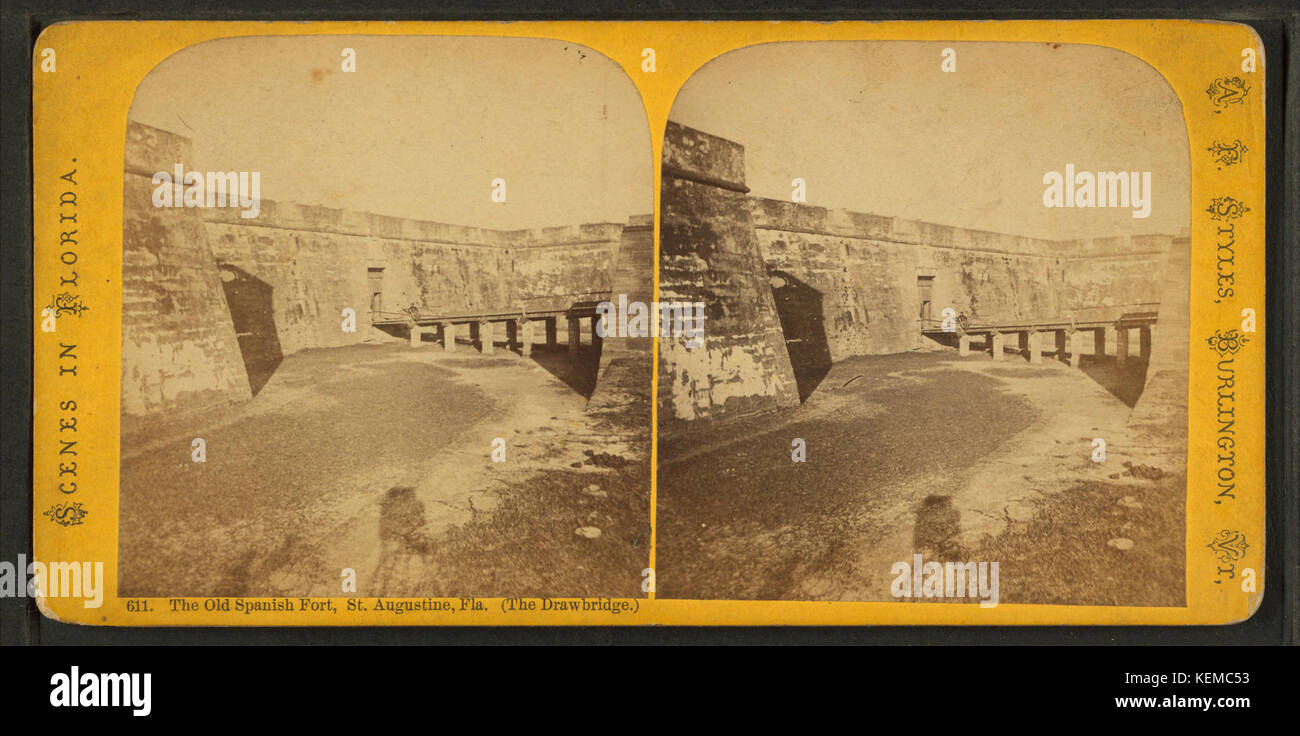 The Old Spanish Fort. St. Augustine, Fla. (The Drawbridge), from Robert ...