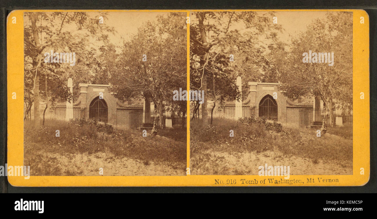 This photograph depicts the Tomb of George Washington at Mount Vernon ...