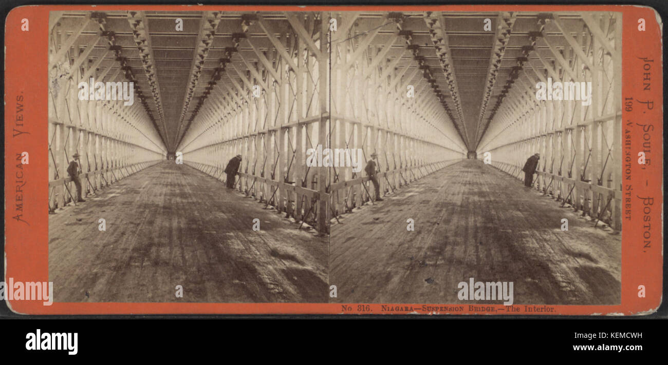 Niagara Suspension Bridge The Interior, by Soule, John P., 1827 1904 ...
