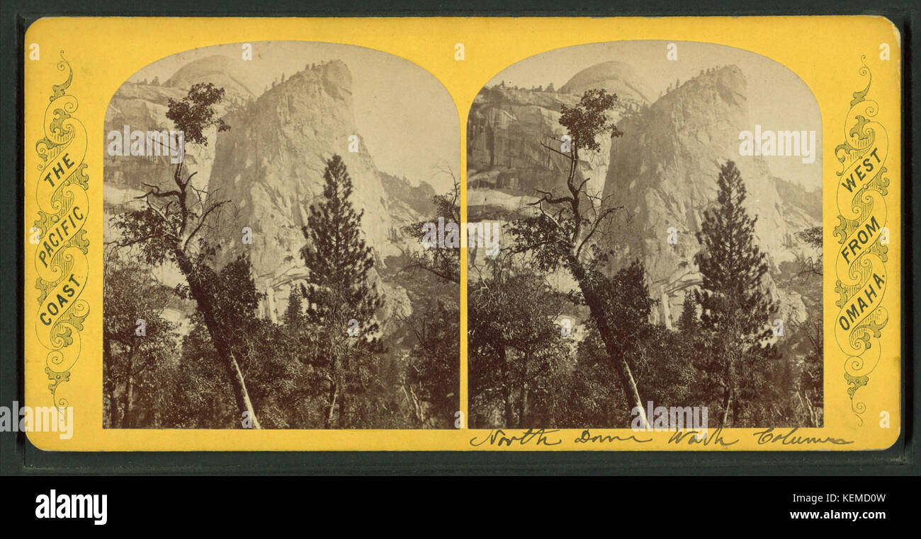 A close-up view of the north dome of the Washington Columns, captured ...