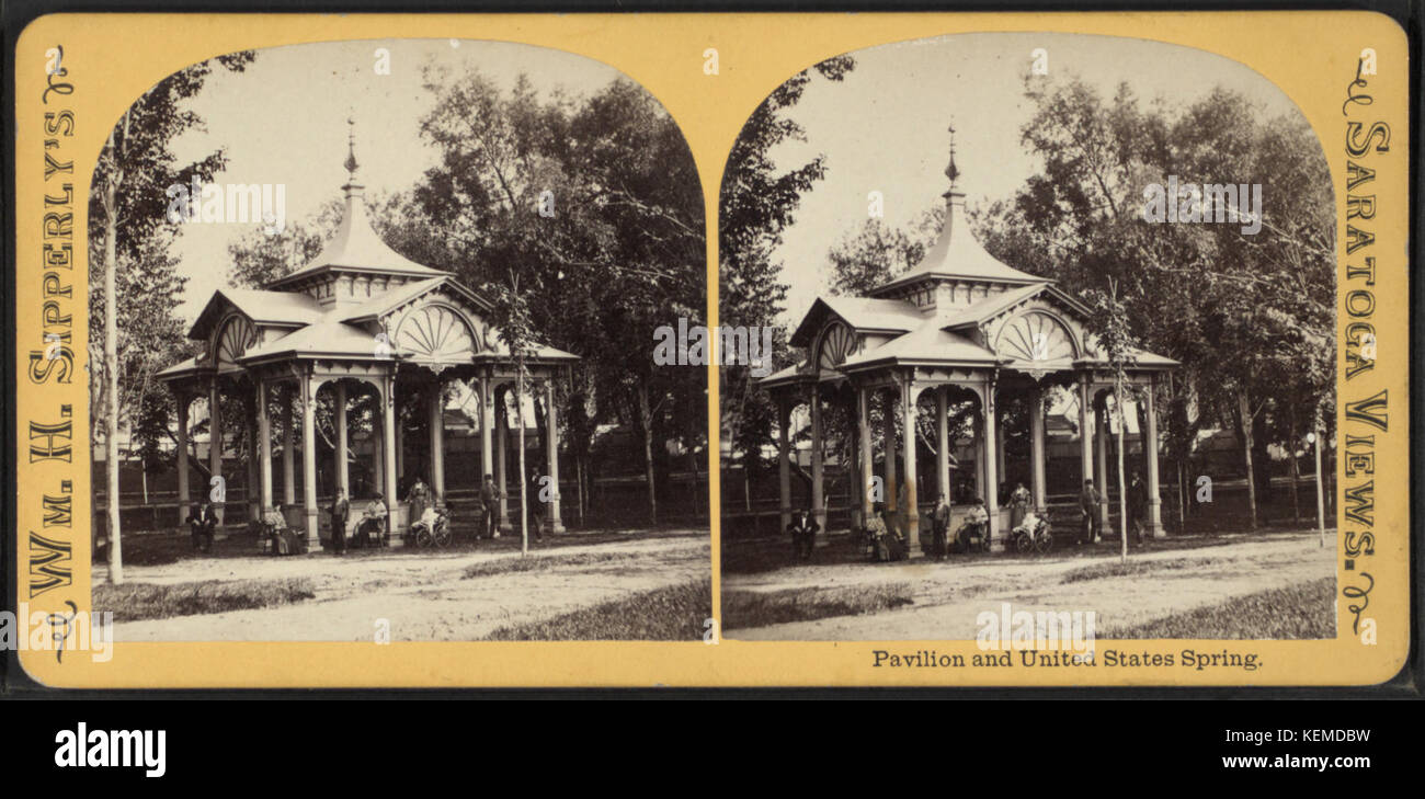 Pavilion and United States Spring, by William H. Sipperly Stock Photo ...