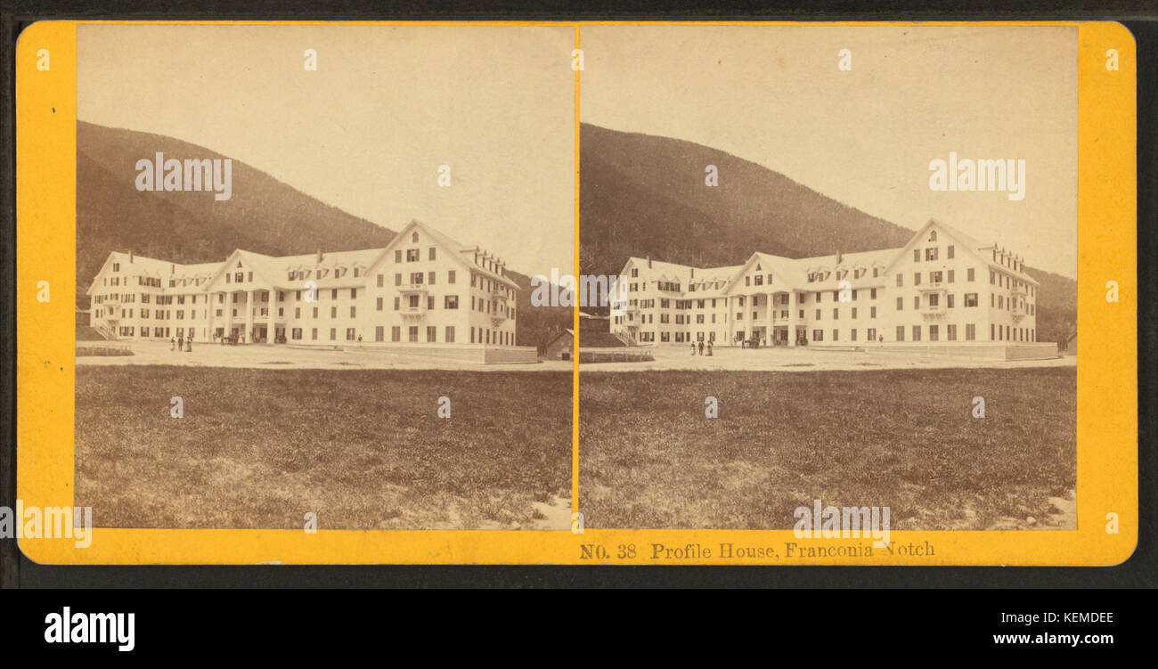 Profile House, Franconia Notch, by Kilburn Brothers 4 Stock Photo - Alamy