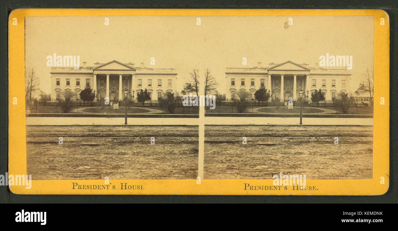 19th century photo of presidents house hi-res stock photography and ...