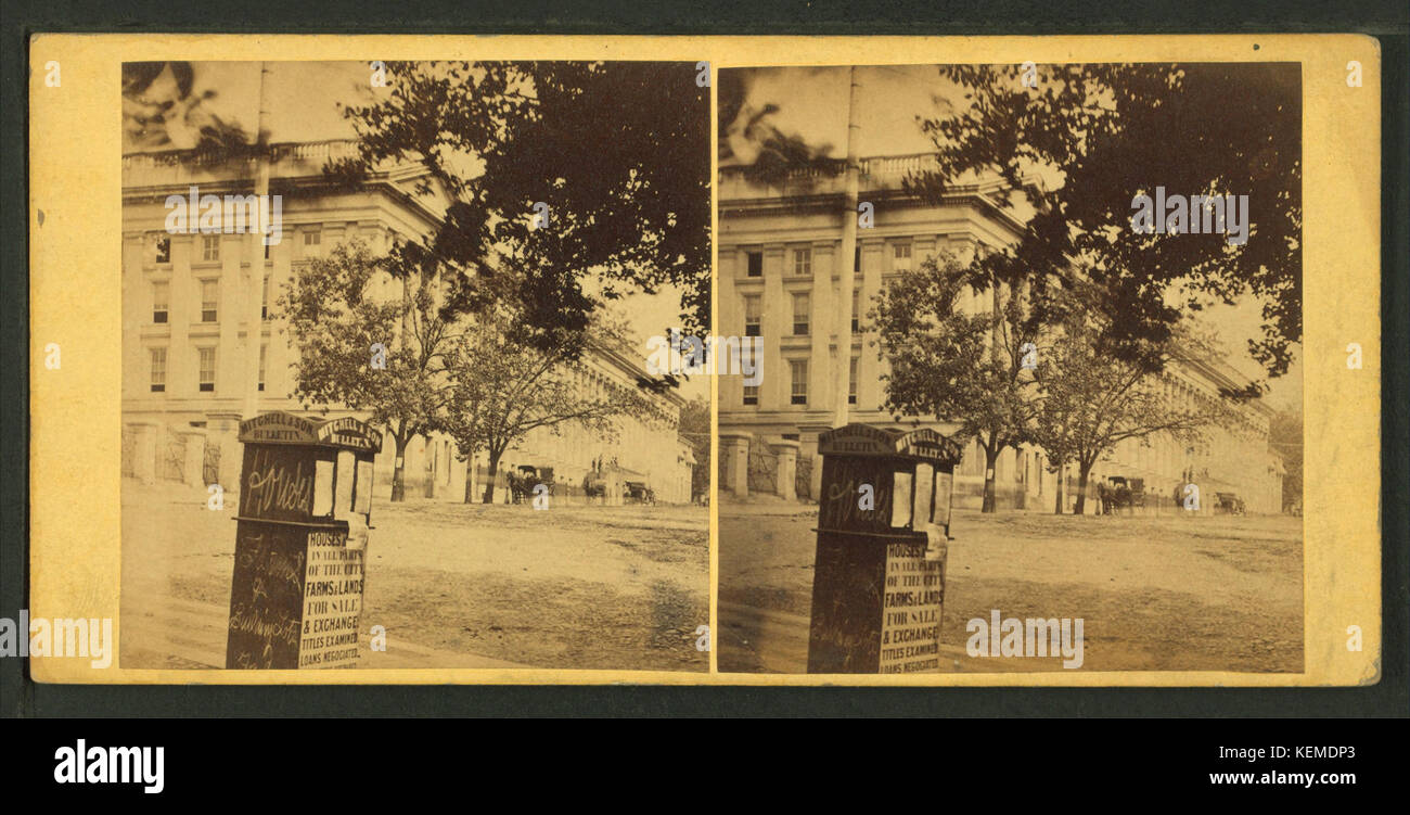This photograph captures the principal front of the U.S. Treasury ...