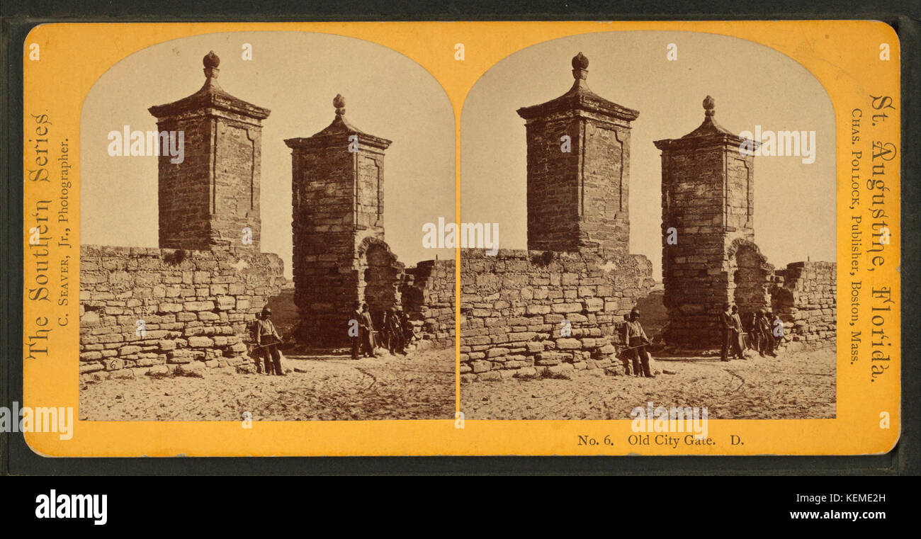 Old City Gate, from Robert N. Dennis collection of stereoscopic views 2 ...