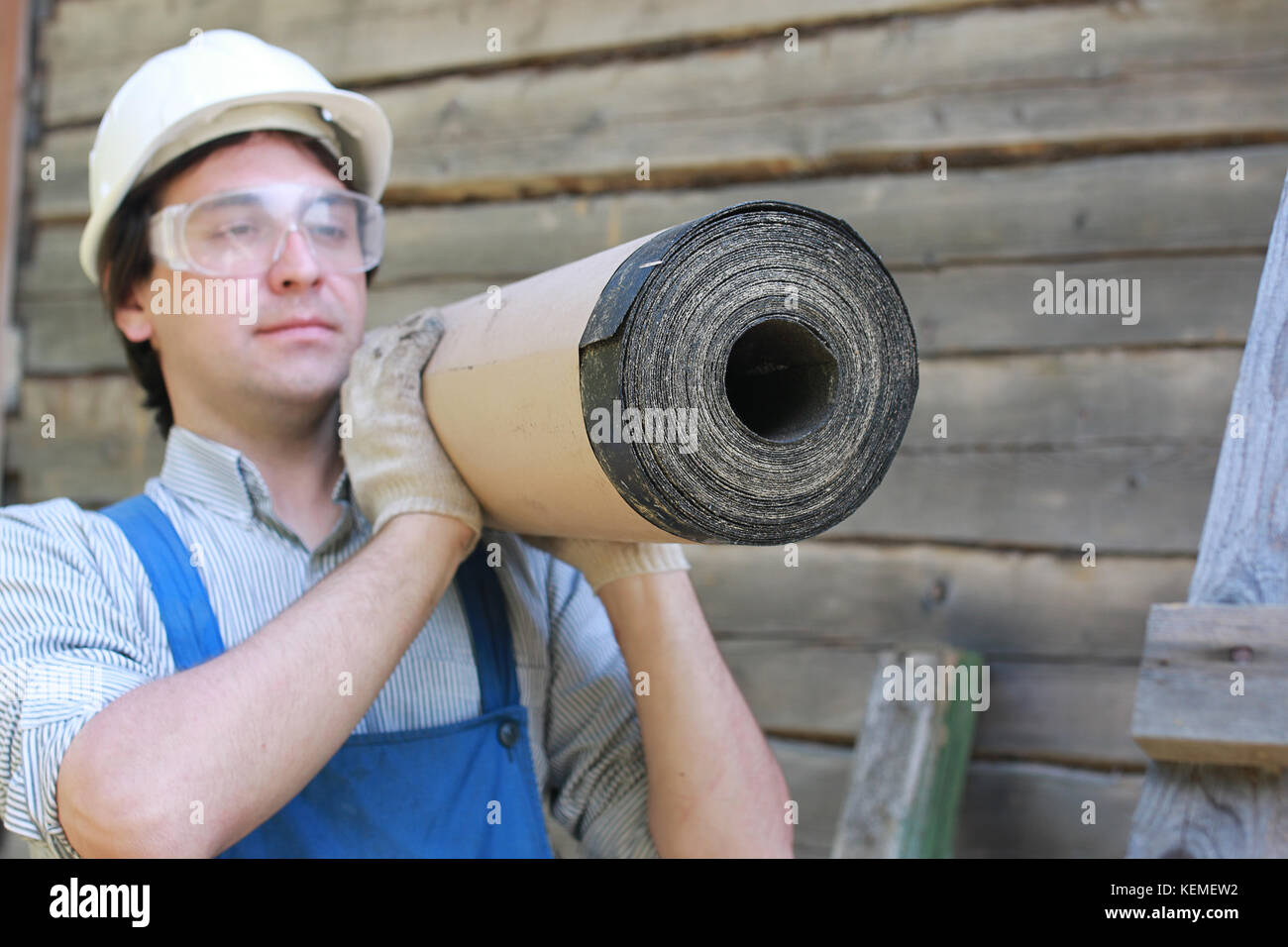 a man in the form of a builder Stock Photo - Alamy