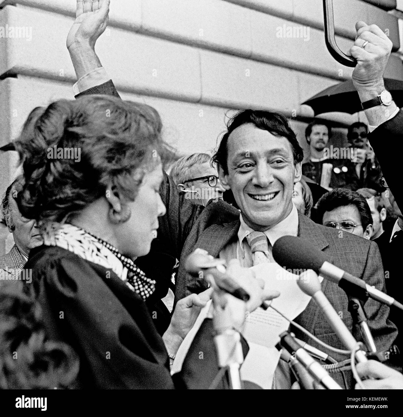 Harvey Milk sworn in as the first Gay San Francisco Supervisor by ...