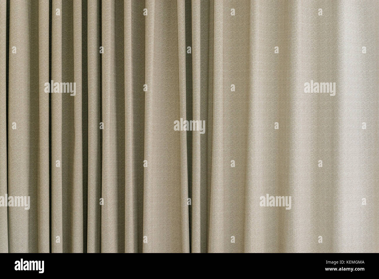 cream and brown curtain pattern from window Stock Photo - Alamy