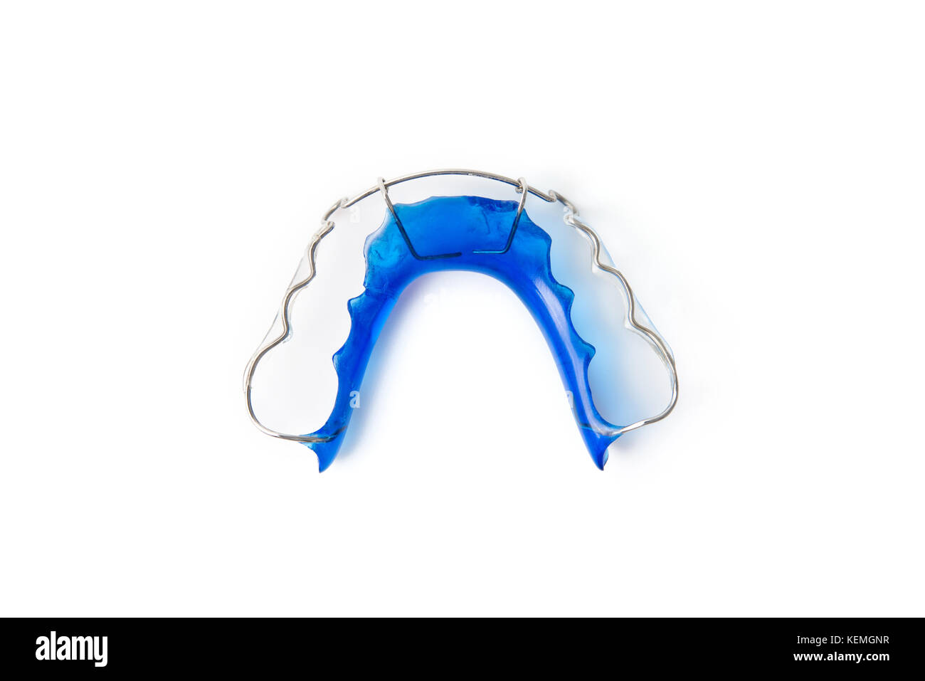 retainer orthodontic equipment on white background Stock Photo - Alamy