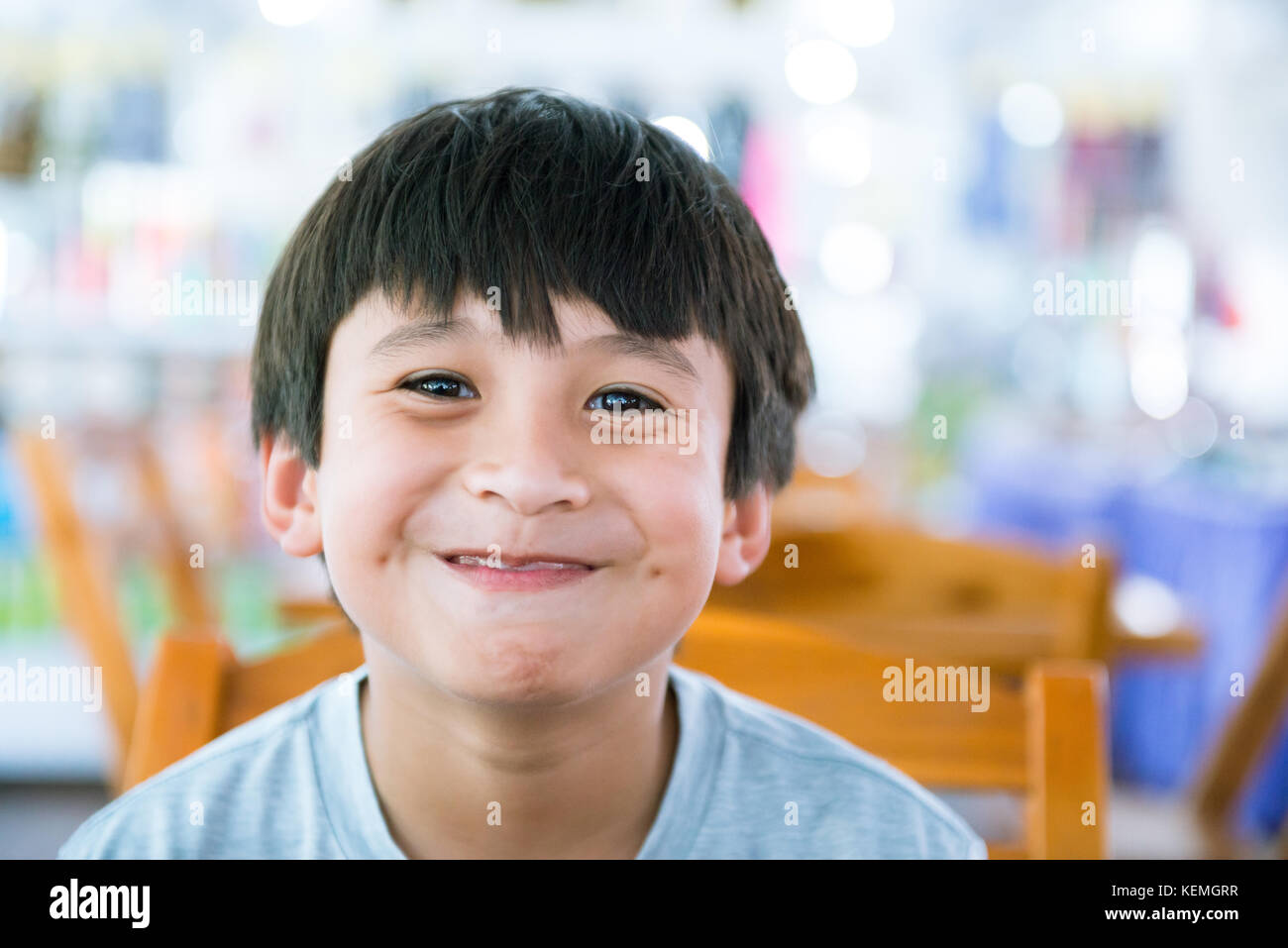 portrait of happy joyful boy smiling Stock Photo - Alamy
