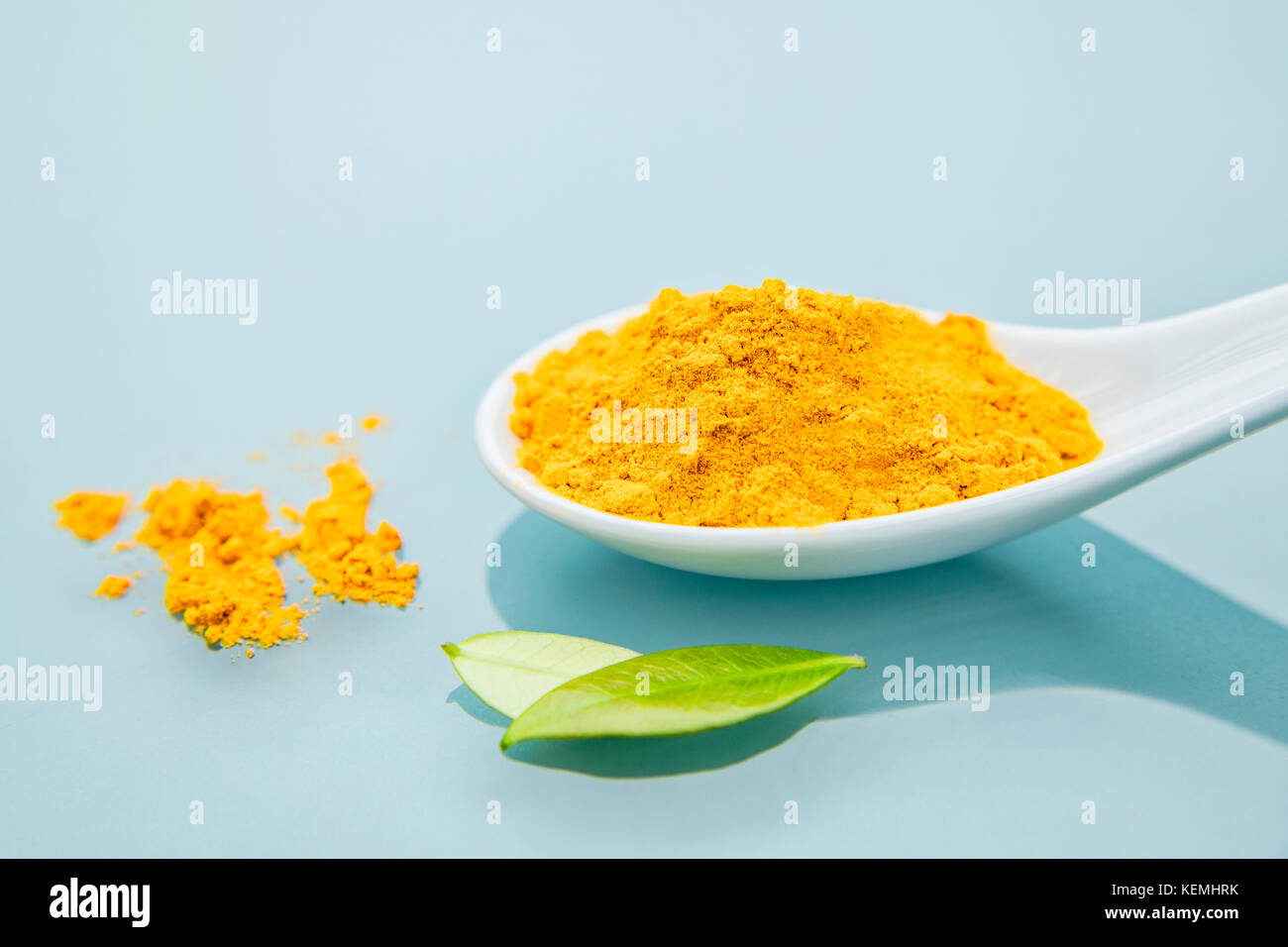 Organic Turmeric powder Stock Photo - Alamy
